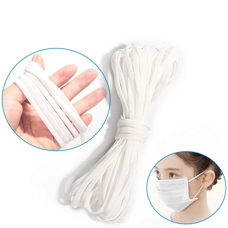 Ear Loop Elastic-Elastic Cord Earloop For Face Mask Factory