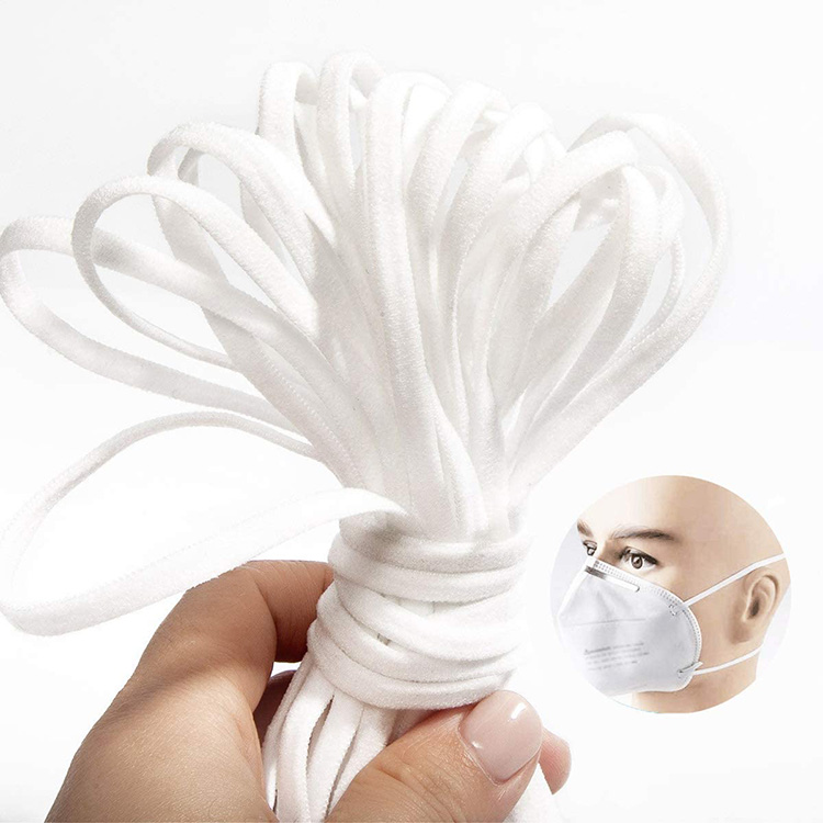 China Elastic Ear Loop Rope-White Nylon Elastic For Mask