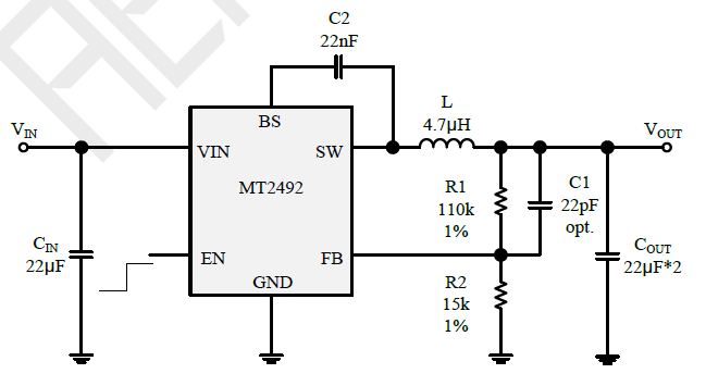高电压同步降压DCDC转换芯片---MT2492_深圳迪赛发科技有限公司