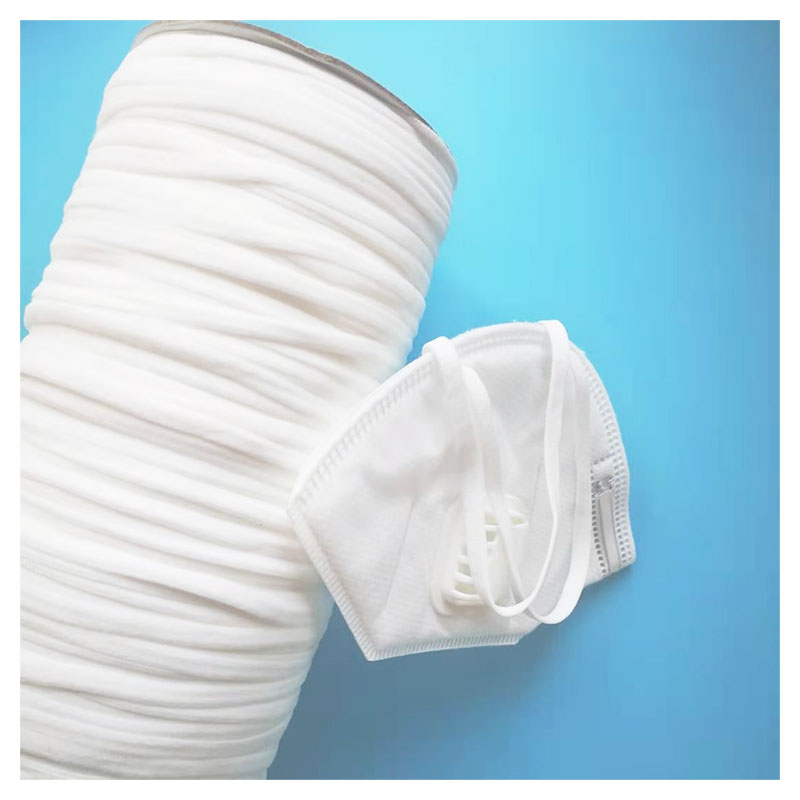 4mm 5mm Nylon Spandex Elastic Webbing Bands Round Rope EarLoop for ...