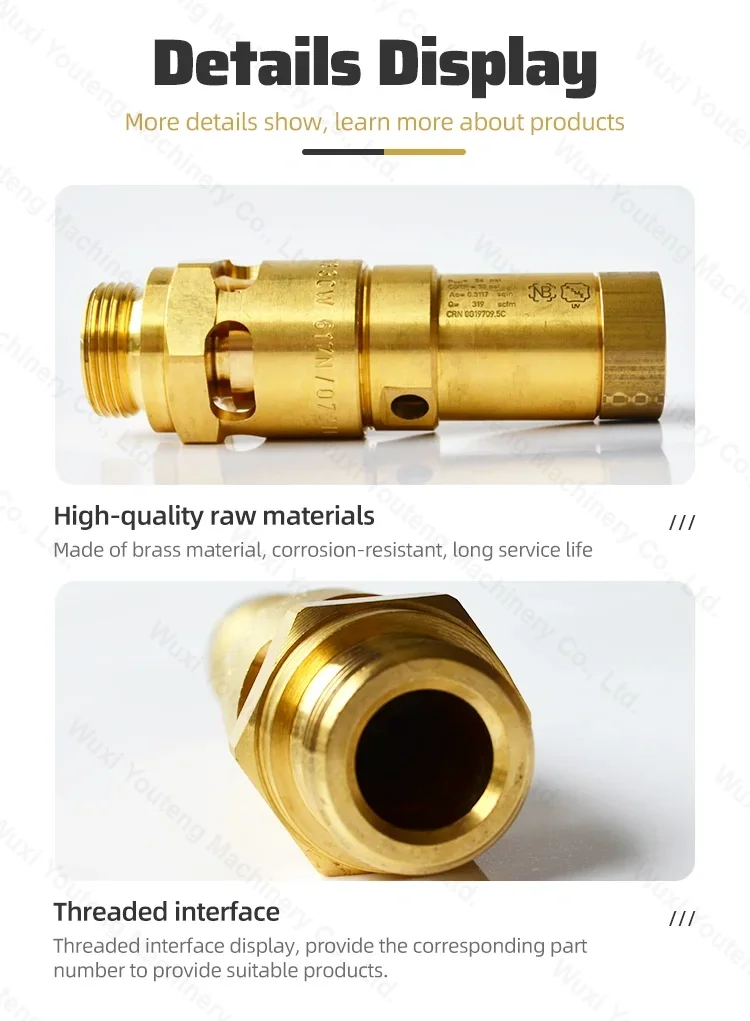 Atlas Copco Air Compressor Parts Safety Valve 1837006306