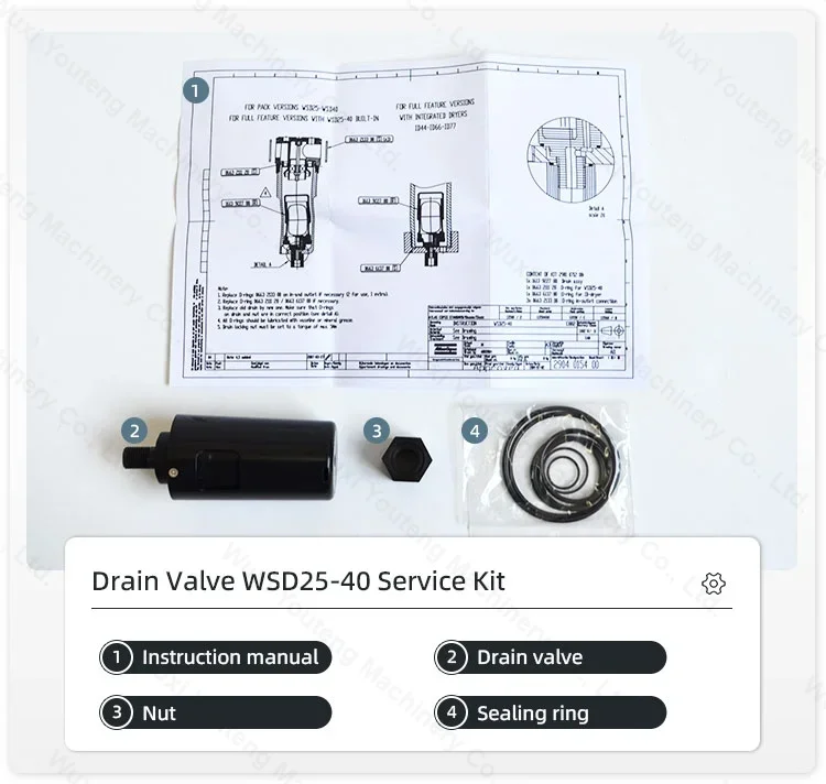 Air Compressor Drain Maintenance Kit Supplier - Atlas Copco