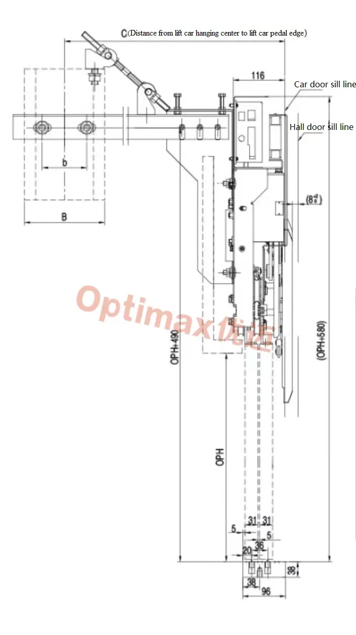Side Opening Waterproof Elevator Door Operator-Supplier-For Sale-Optimax