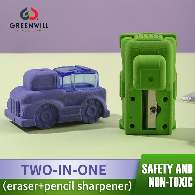 Wholesale Car Eraser With Sharpener-Greenwill Stationery