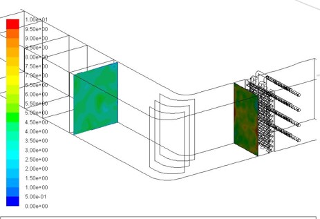 化工行业高NOx浓度SCR脱硝CFD模拟（数值模拟）