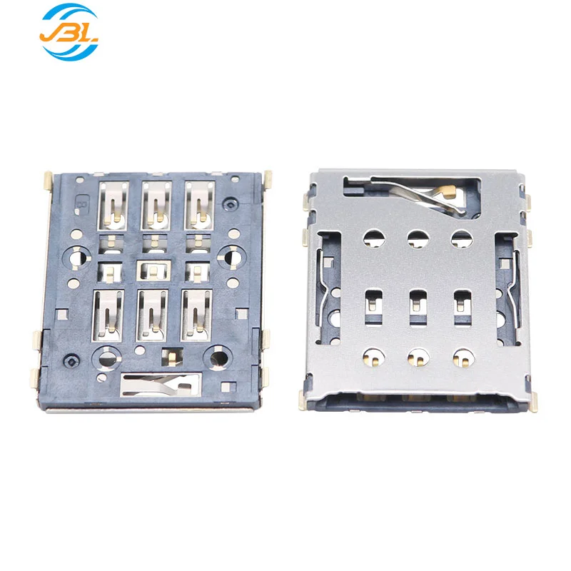 push pull nano sim card socket connector