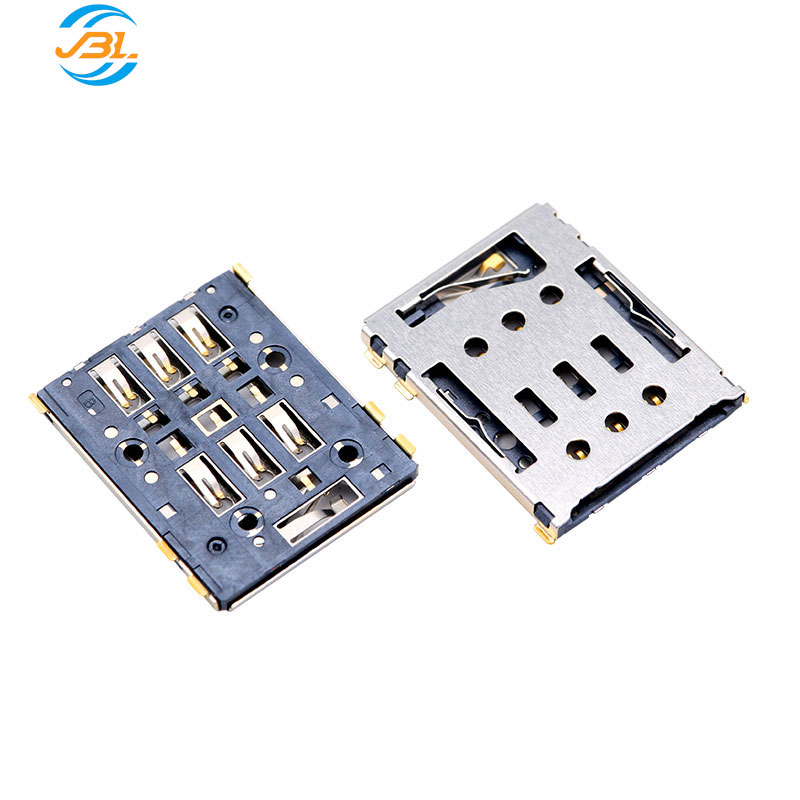 push pull nano sim card socket connector