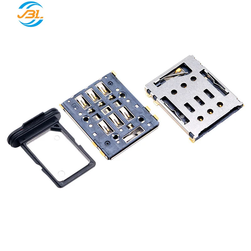 push pull nano sim card socket connector