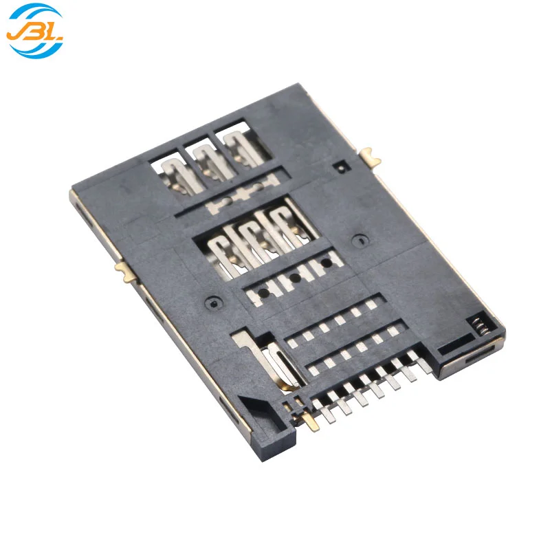 JBL-SM006-000 6+2PIN SIM CARD CONNECTOR PUSH PUSH SMT-GONGGUAN JBL TECH CO,.LTD