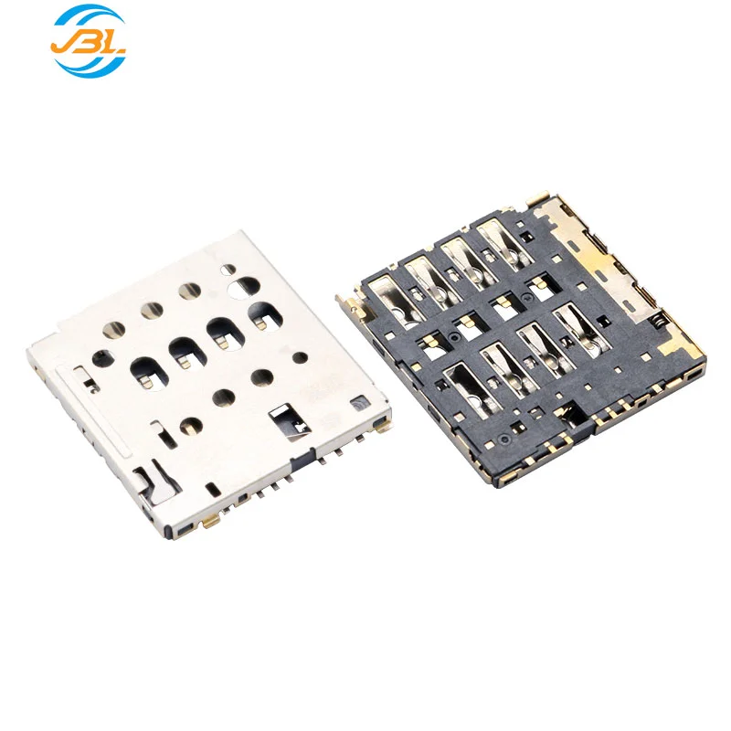 JBL-MS003-00P 6pin SIM CARD PUSH PUSH CONNECTOR SMD H1.29 SMT-DONGGUAN ...