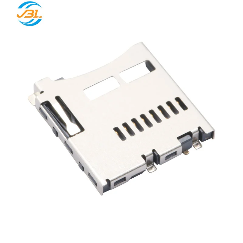 JBL-TF014-011 8pin TF CARD PUSH PUSHCONNECTOR NOEMAL OPEN NOWITH POST SMD