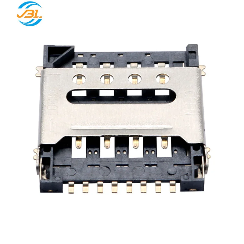 Jbl-102313382 6PIN MICRO SIM CARD HINGED COVER CONNECTOR SMD