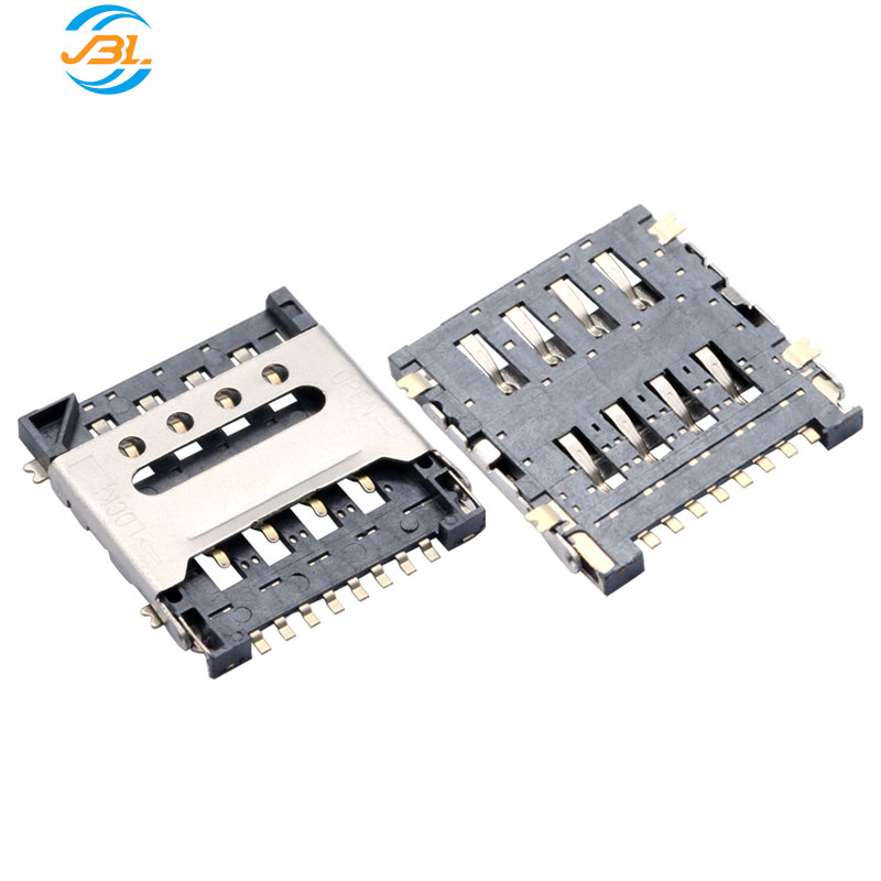 Jbl-102313382 6PIN MICRO SIM CARD HINGED COVER CONNECTOR SMD
