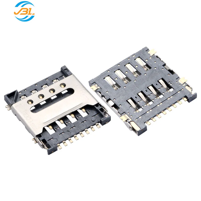 Jbl-102313382 6PIN MICRO SIM CARD HINGED COVER CONNECTOR SMD