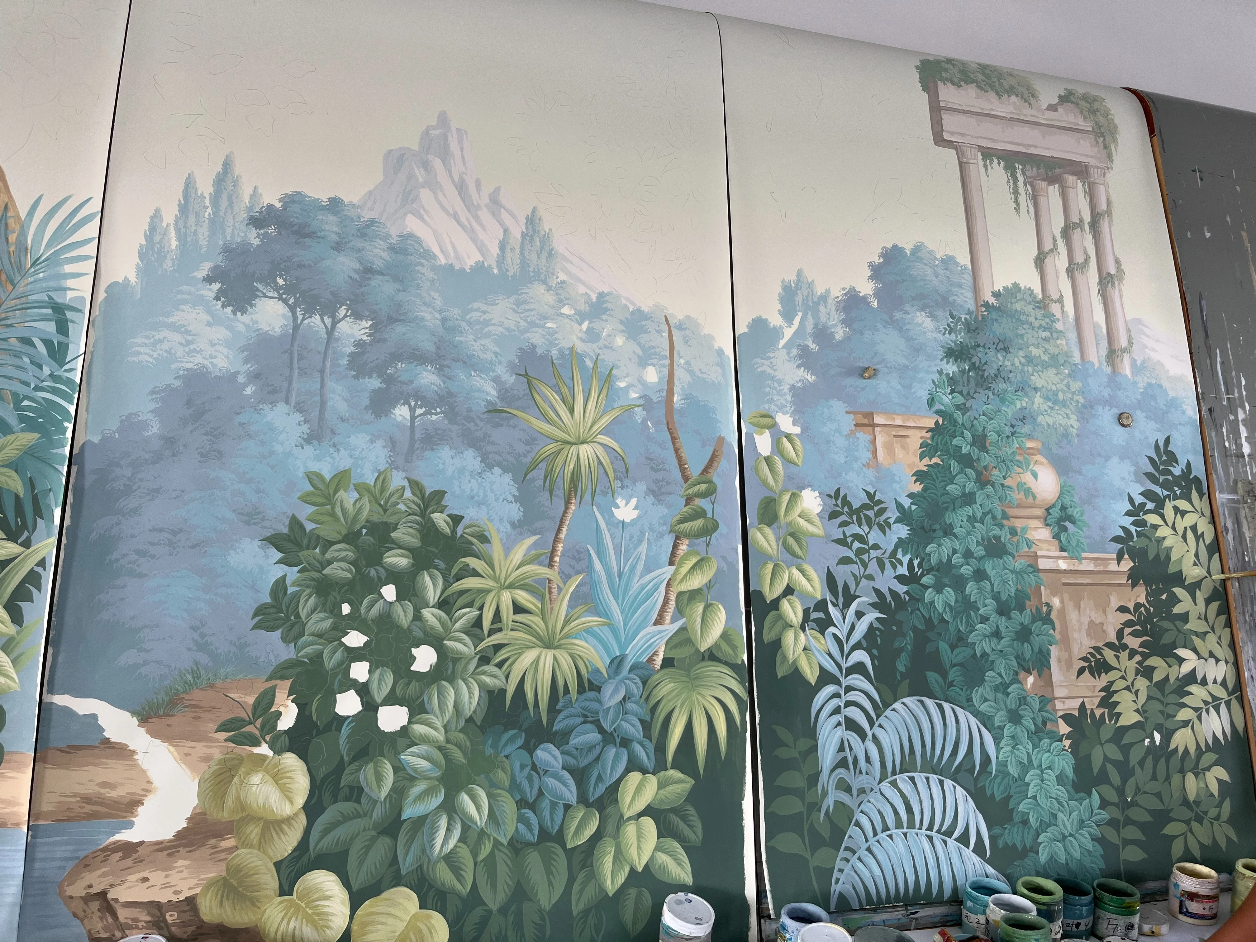Metallioemc Hand Painted Panoramic Murals Manufacturer/Factory