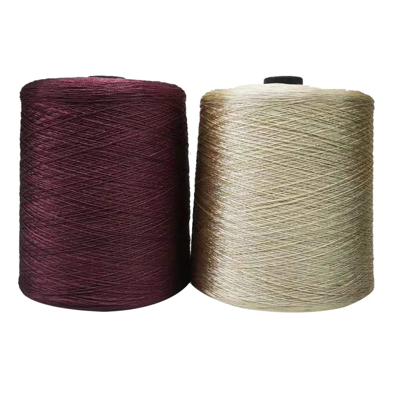 Twisted 3ply 4ply 6ply Dyed filament yarn Viscose rayon thread 300D ...
