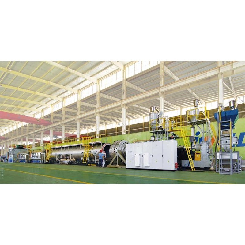 Large Diameter HDPE Solid Wall Pipe Extrusion Line Provide