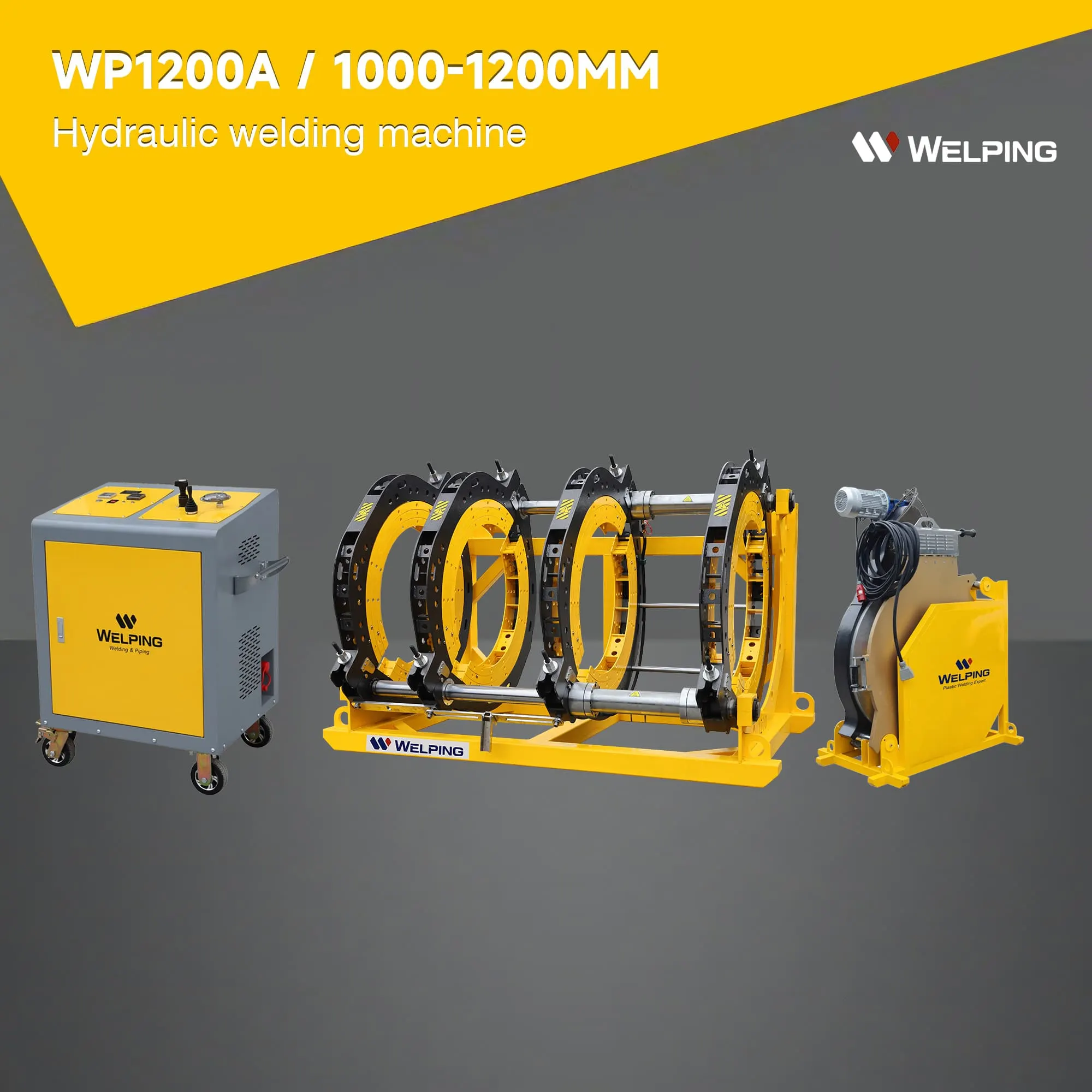 1200mm hot melt pipe jointing butt welding machine