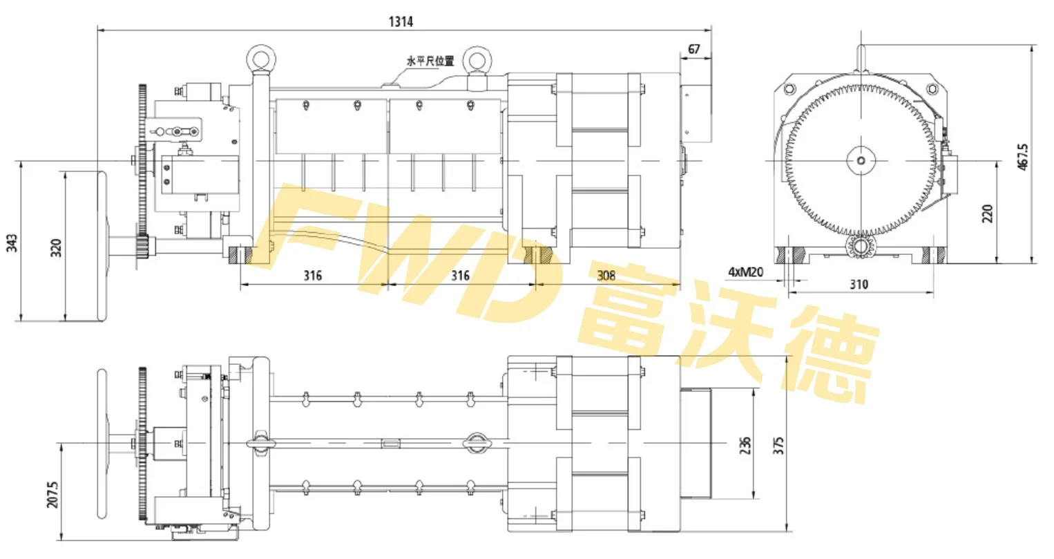 Belt Gearless Traction Machine Exporter-Long Life-Forvorda