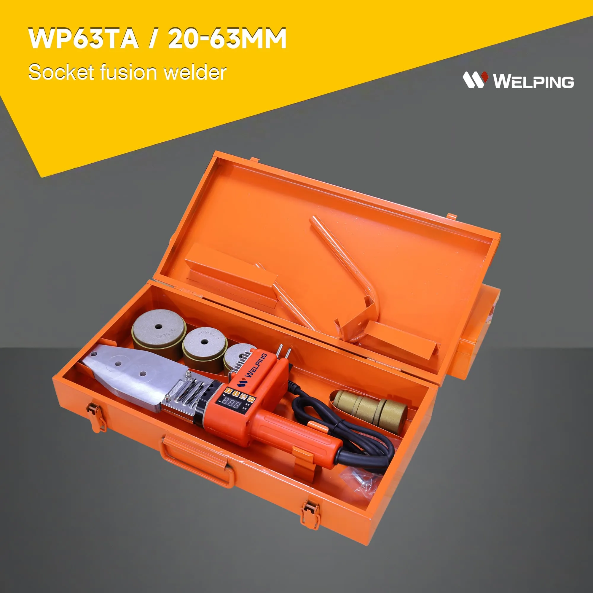20MM to 63MM Digital Socket Fusion Welder for PPR, PE, PB