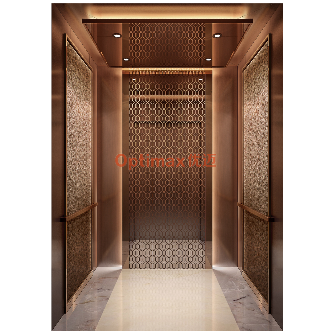 Led Light Passenger Elevator Cabin Decoration Exporter-Bronze Plating ...