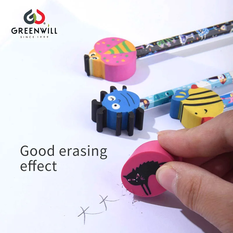 Cartoon Insect Topper Eraser For Sale-Greenwill