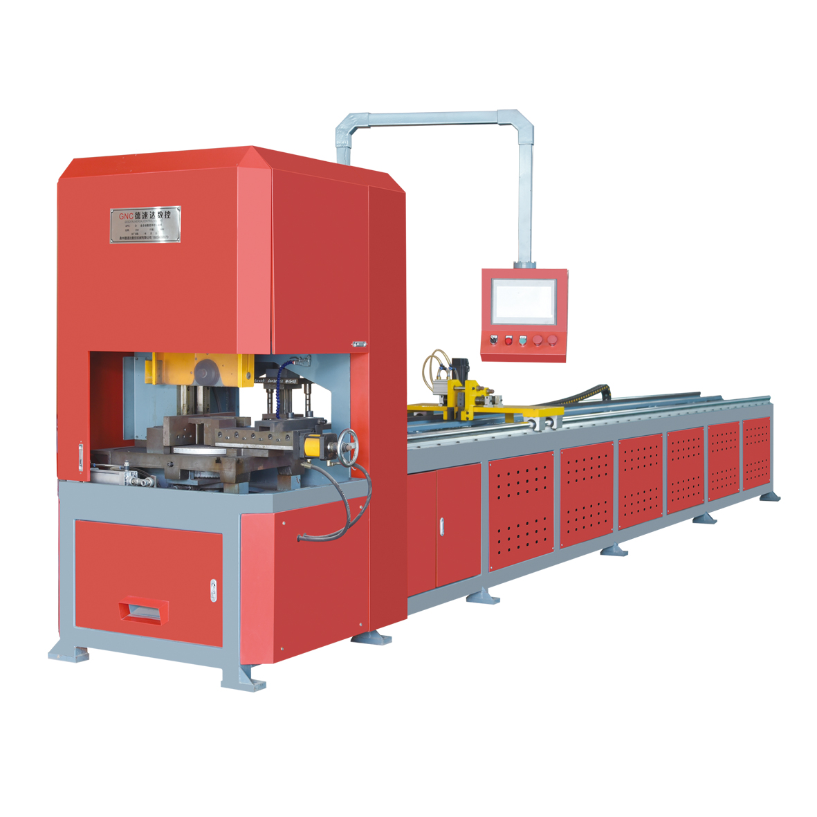 Automatic CNC punching cutting integrated machine_泉州德速达数控机械有限公司