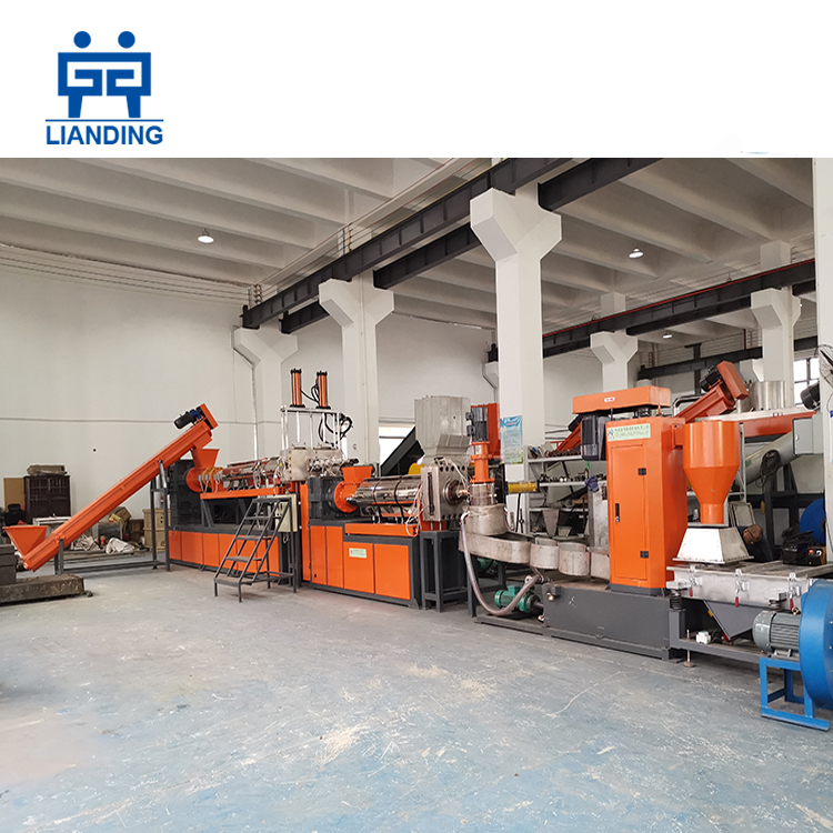 Waste PE PP HDPE LDPE Plastic Bags Recycling Pelletizing Machine Line Plant