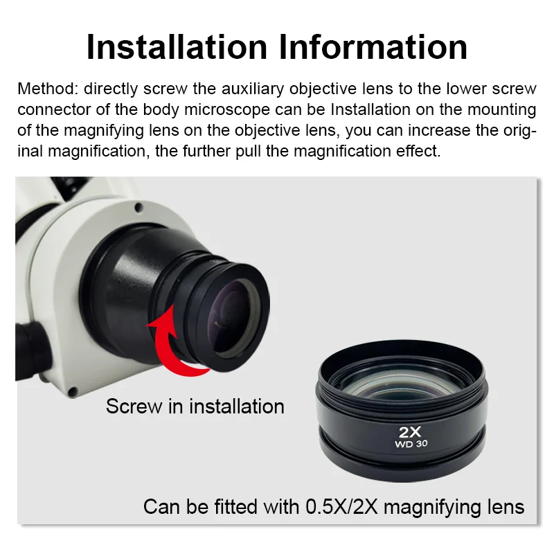 Taida-Body Vision Trinocular Binocular Microscope Universal Auxiliary ...