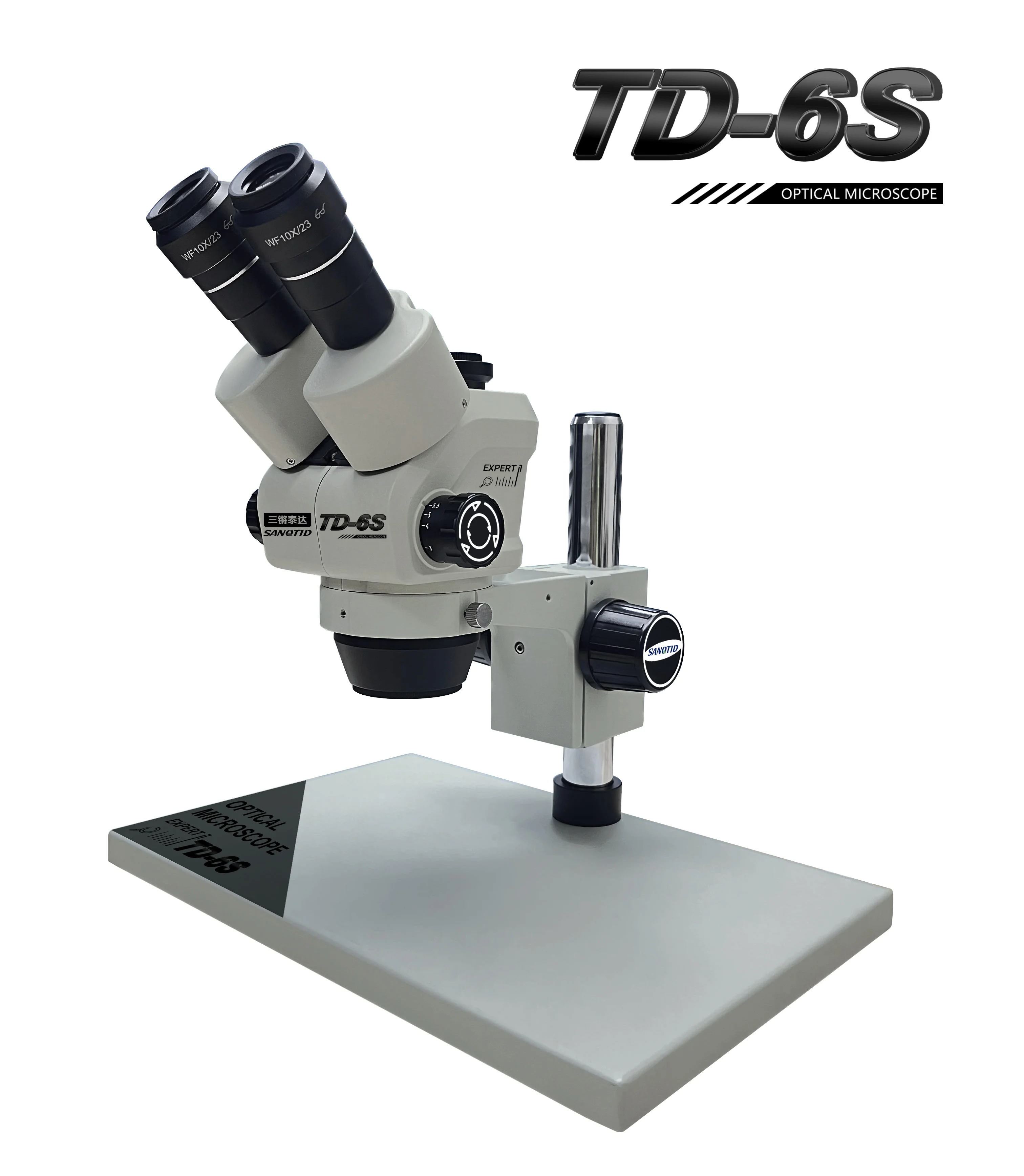 Taida-6.5-58X continuous zoom trinocular stereo microscope