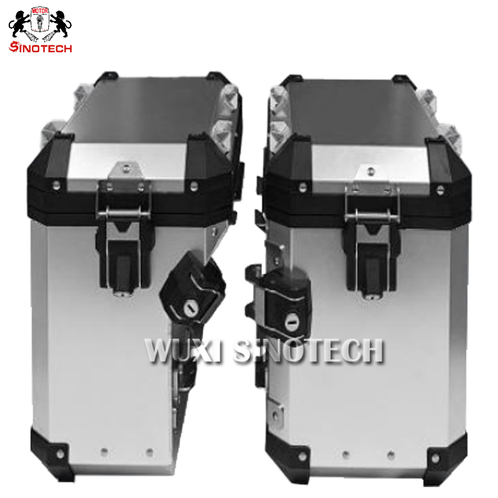 "Motorcycle exhausted side pannier box aluminium alloy Maxi Scooter ...