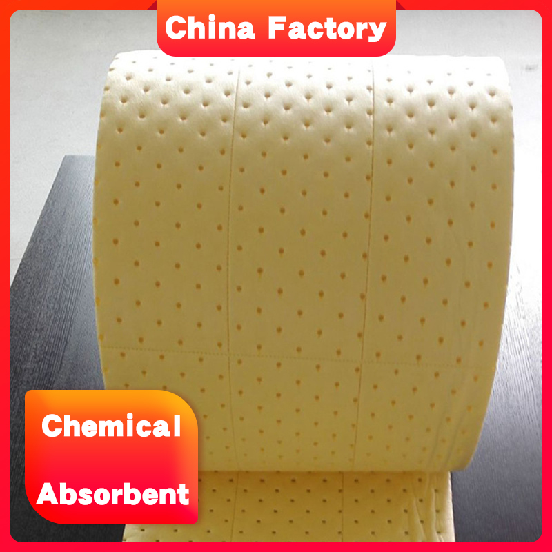 High Quality-Best yellow meltblown hazmat absorber roll in the workshop ...