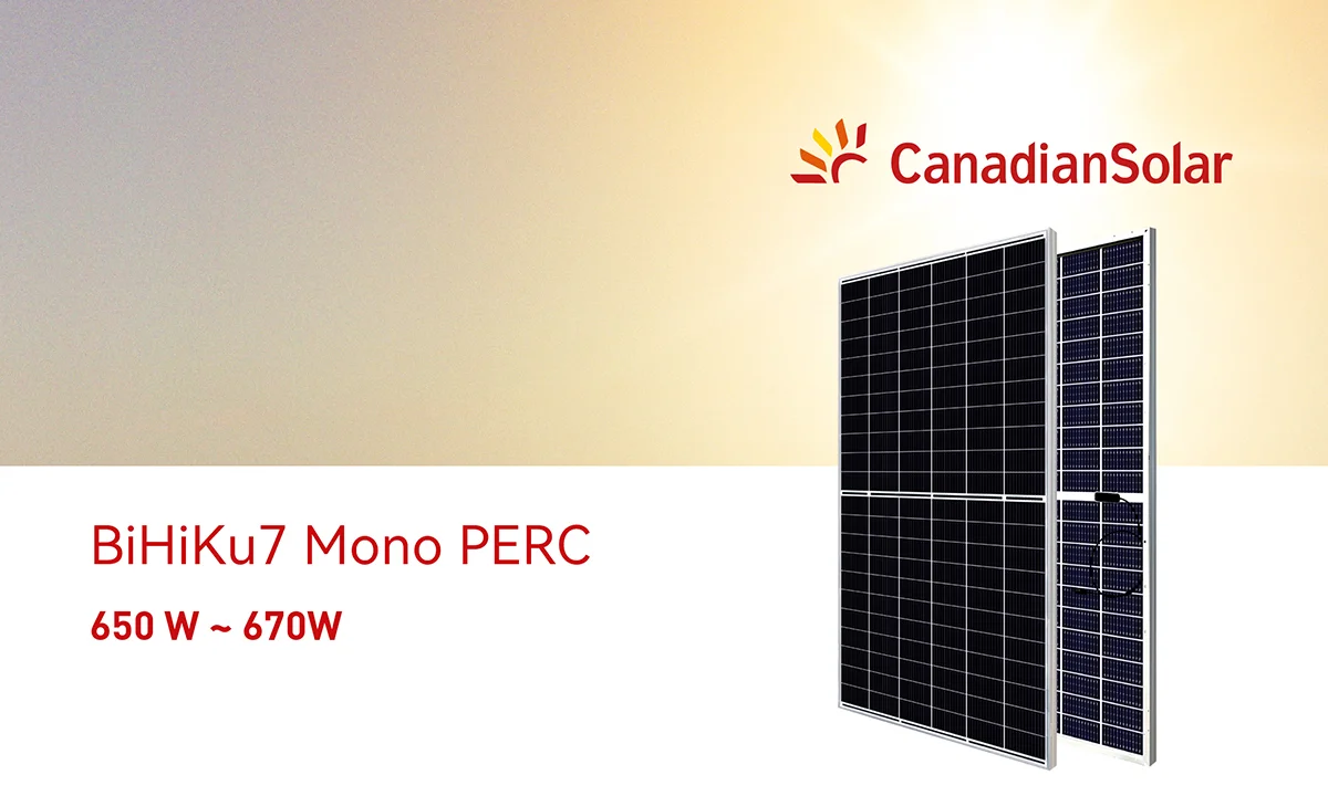 Canadian solar BiHiKu7 210mm half cell 650W 660W 665W 670W-JA PV Panel ...