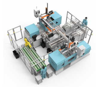 Shift plate embedded injection molding system-Ningbo Welllih Robot ...