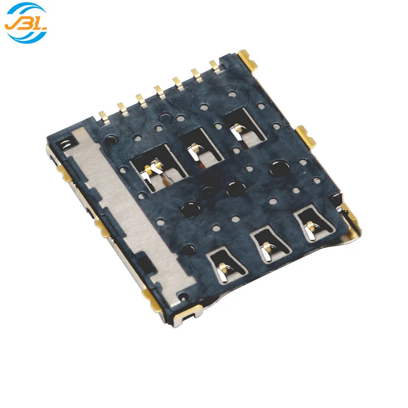 JBL-NS011-000 7PIN nano sim card push push socket conenctor SMT