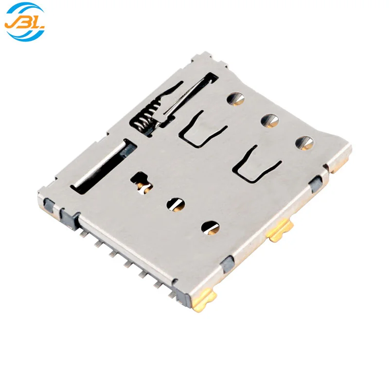 JBL-NS011-000 7PIN nano sim card push push socket conenctor SMT
