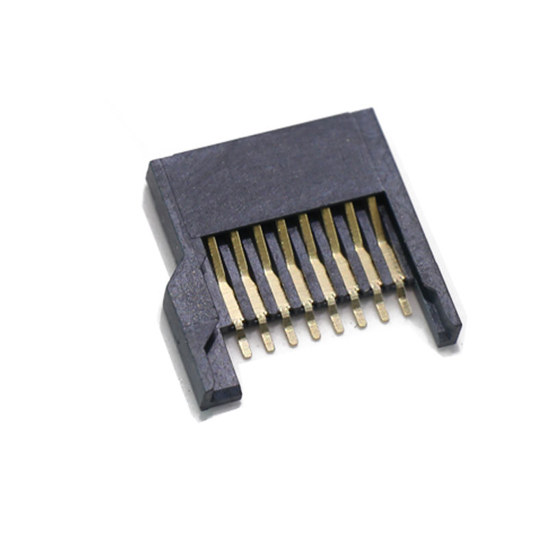 gold plating 9pin push pull micro sd card holder TF card connector PCB ...