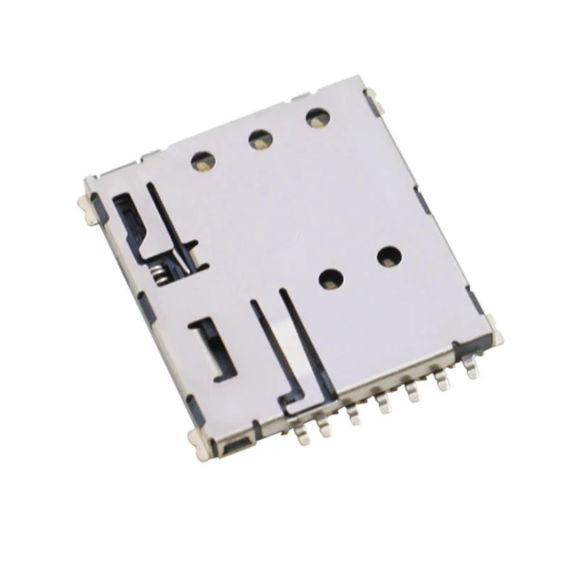 Ultrathin nano sim socket H1.37m push push with CD PIN 6P Mini SIM ...
