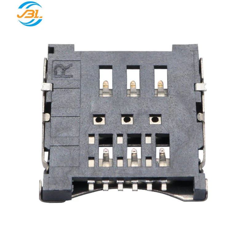 The clamshell-type electronic device SIM 6P Card Socket Rohs 6 Pin H1.8 ...
