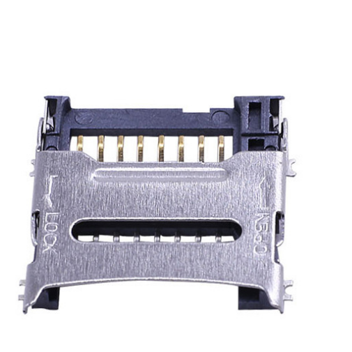 8 pin TF card connector Lift the cover type H1.8mm micro SD card socket ...