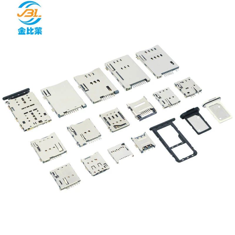 amphenol sim card connectors 6 pin all plastic sockets