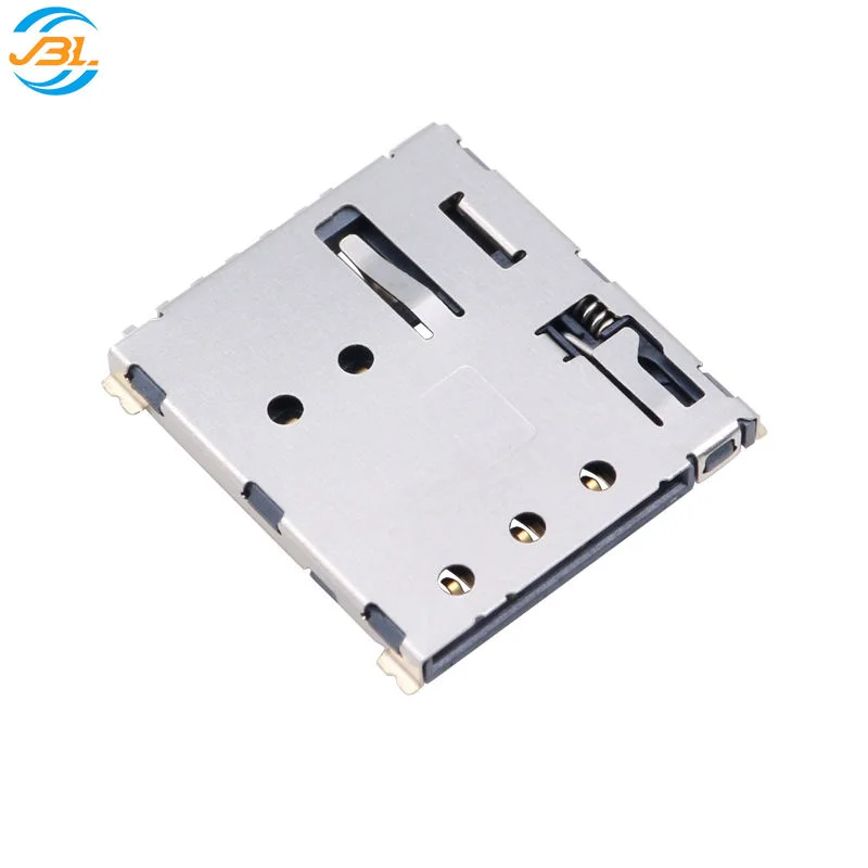 Micro nano sim push.-push card socket connector SMT 1.37Hmm CD pin ...