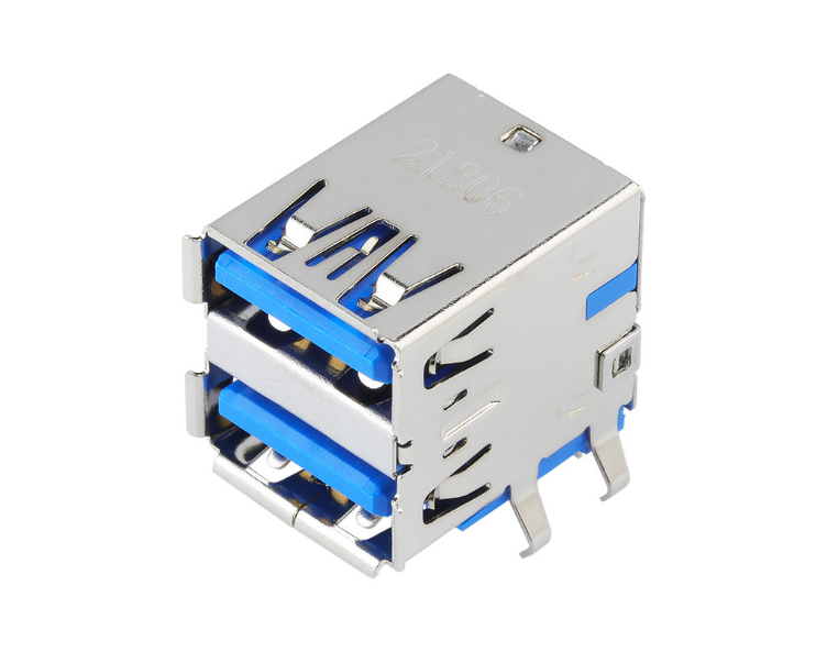 molex484060003 Universal Serial Bus (USB 3.0) I/O Receptacle, Dual Port ...