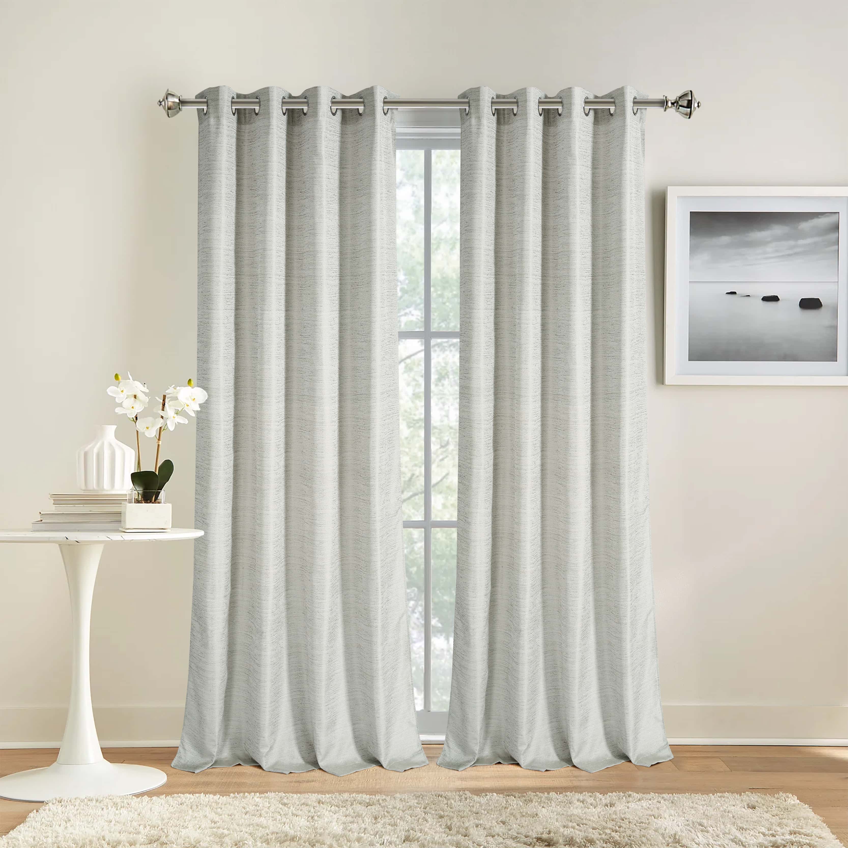 Jacquard Curtain light grey