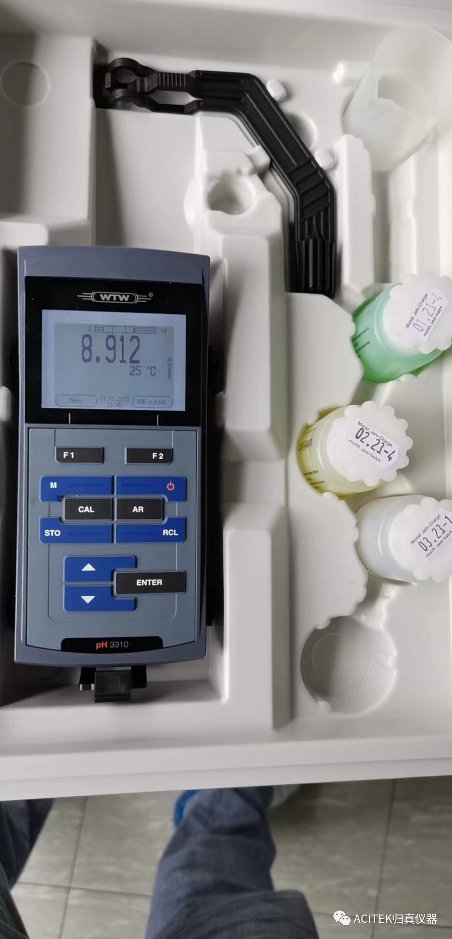 可攜式精密pH計，內置數據記憶體和記錄儀功能 ProfiLine pH 3310 貨號： 2AA310 WTW pH3310 pH/mV檢測儀 ...