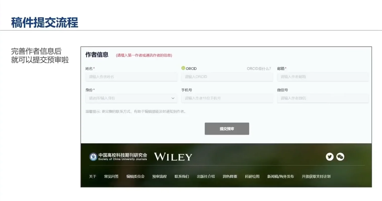 Wiley|24hReview,“先预审再投稿”流程详解！_上海慕柏生物医学科技有限公司