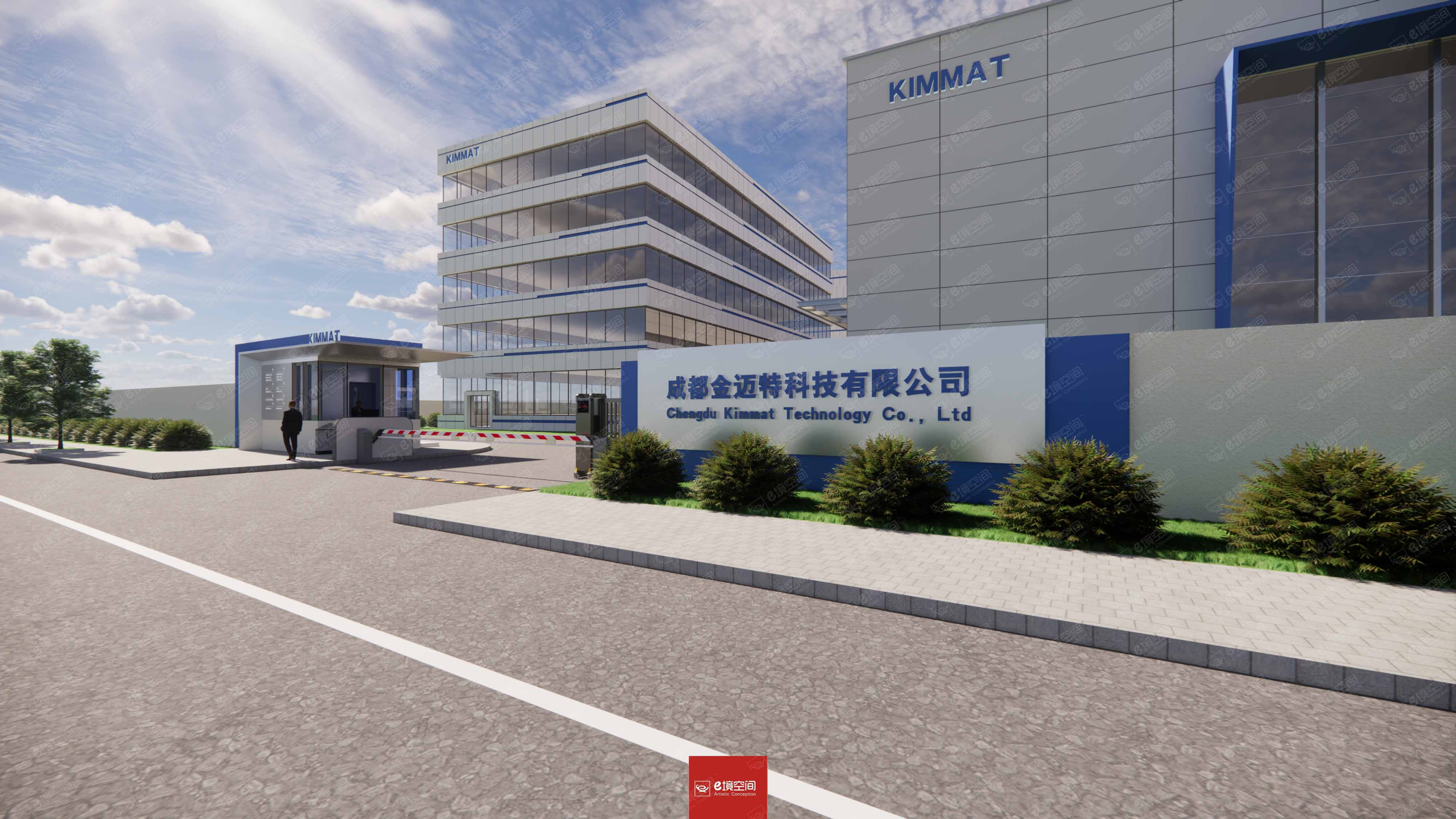 项目名称 成都金迈特工厂大门设计 E境空间