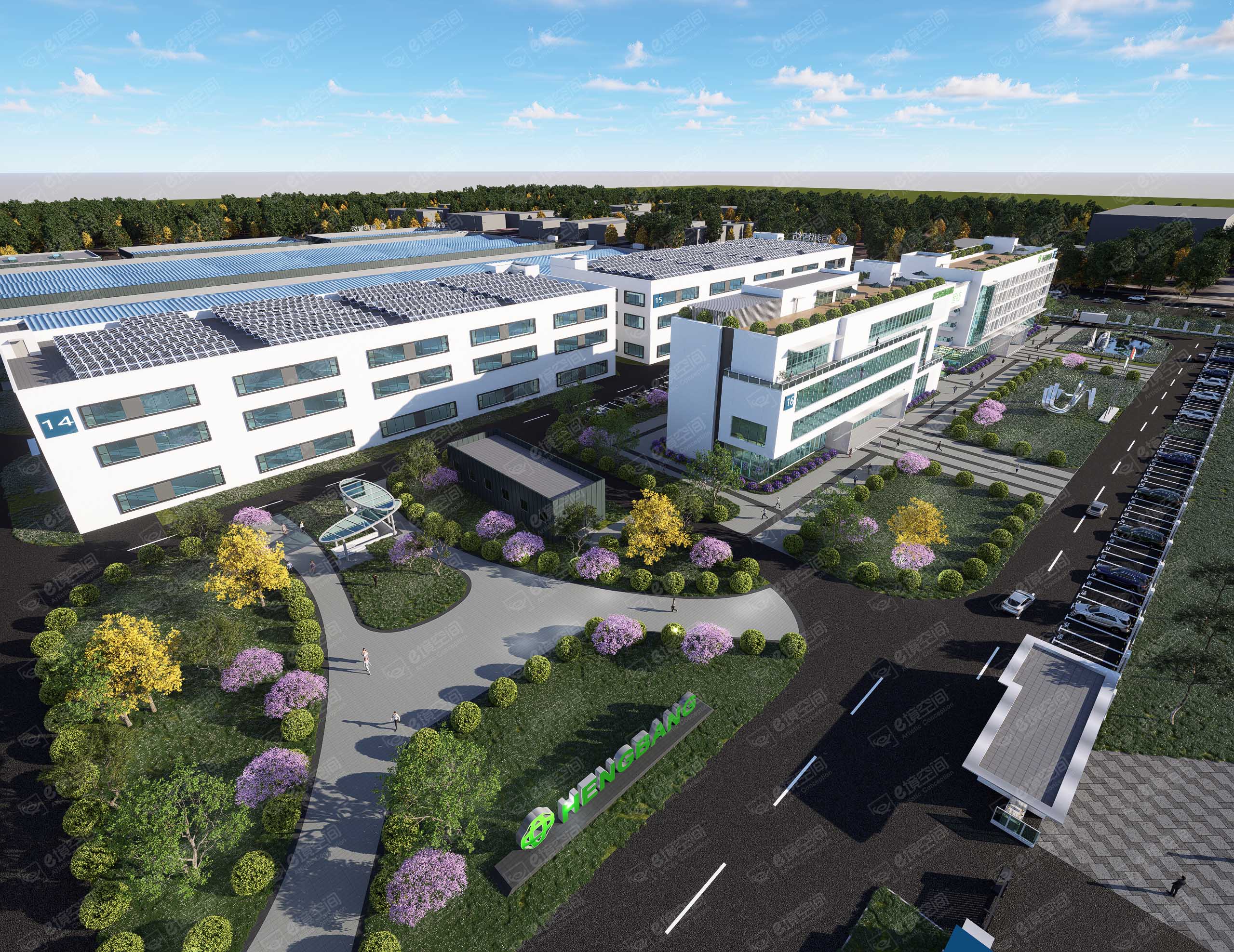 项目名称：江苏恒邦智纺(连云港）产业园设计_e境空间