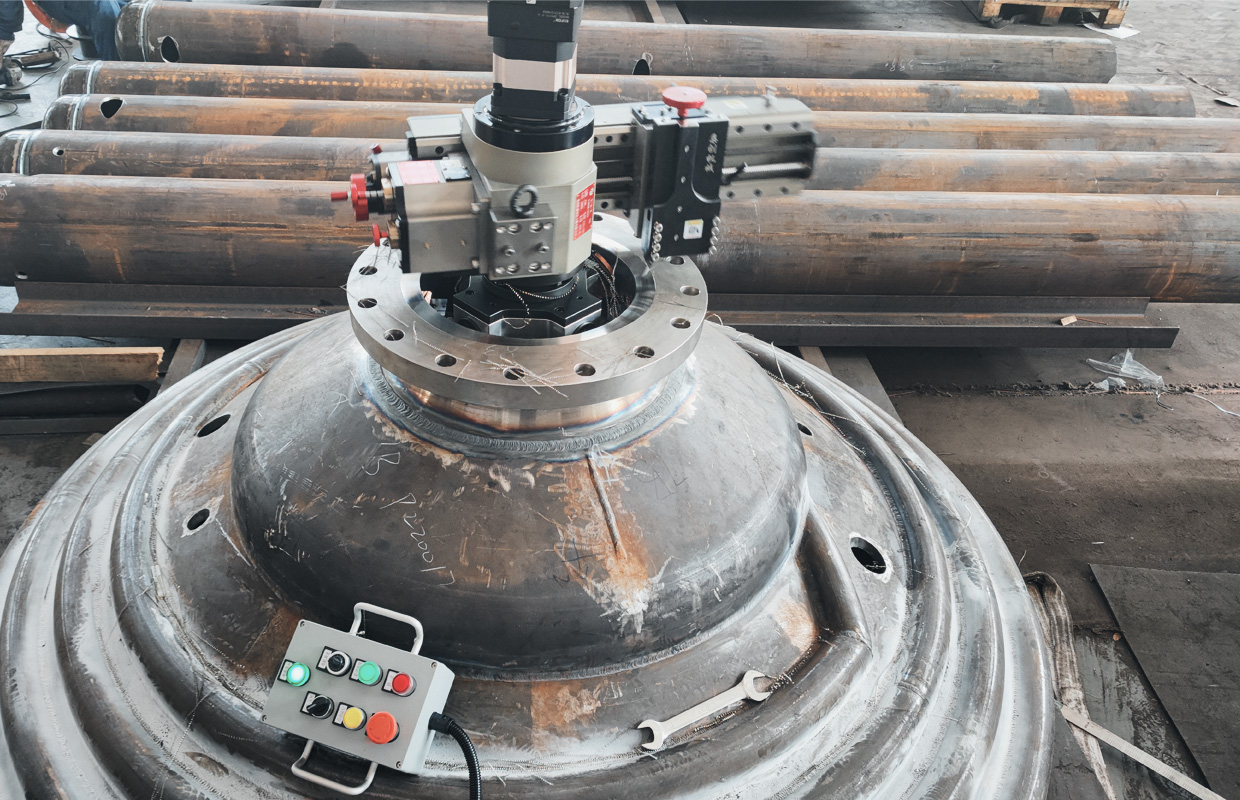 Flange Facer to Solve the Welding Deformation