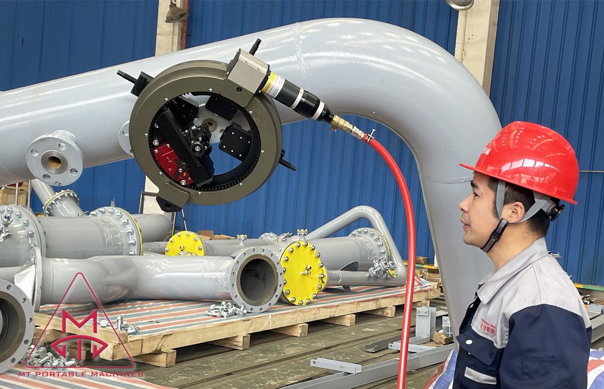 Solution for On-site Machining of Small Flanges